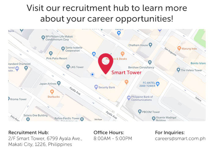 for other career opportunities within our pldt group of companies