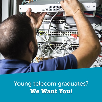 young telecom graduates just graduated in electronic eletrical ...